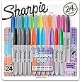 Sharpie Permanent Markers, Fine Point, 24-Pack, Assorted 2015 Colors ...