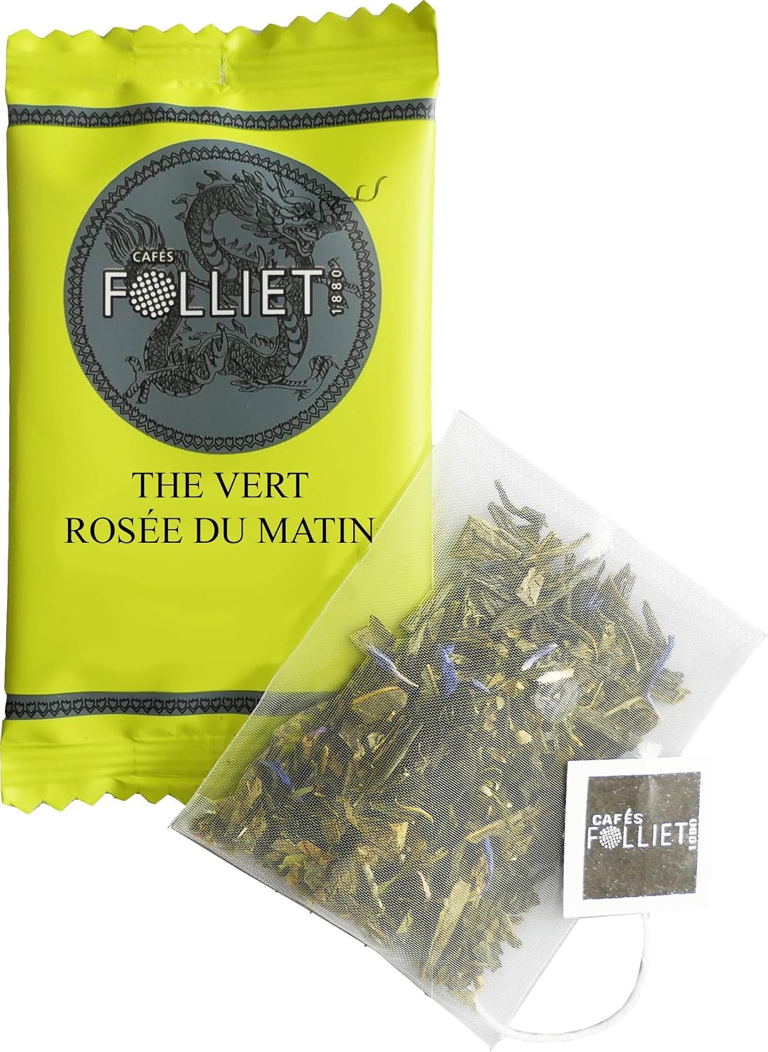 FOLLIET Thé Vert Rosee du Matin x 24 Sachets Individuels: Amazon.fr ...
