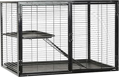 Amazon.com : AmazonBasics Small Animal Metal Pet Cage Add On (25-Inch ...