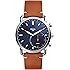 Fossil Homme Analogique Quartz Montre connectée avec Bracelet en Cuir ...