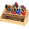 Amazon.com: ValuXpro Bamboo Screwdriver Organizer - Tool Storage Organizer Workbench Desktop ...
