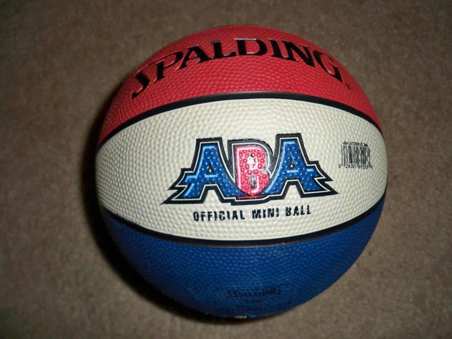 Amazon.com : Official Red, White, and Blue ABA MINI Game Ball, Outdoor ...