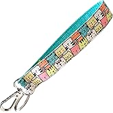 Amazon.com: Cute Cat Key Fob Strap - Mid Century Modern Keychain ...