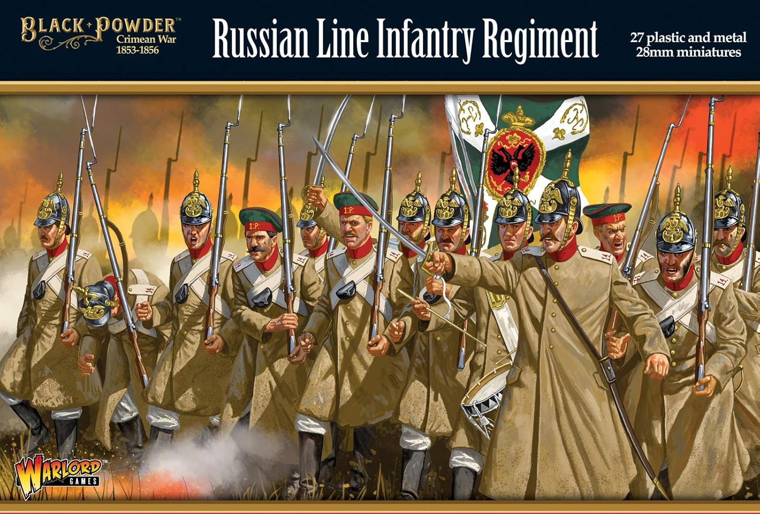 BlackPowder Warlord Games, Crimean War Russian Line Infantry: Amazon.co ...