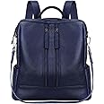 Amazon.com: S-ZONE Women Genuine Leather Backpack Purse Travel Handbag ...