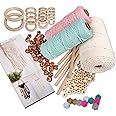 Amazon.com: Macrame Kit-Macrame Kits for Adults Beginners Macrame Plant ...