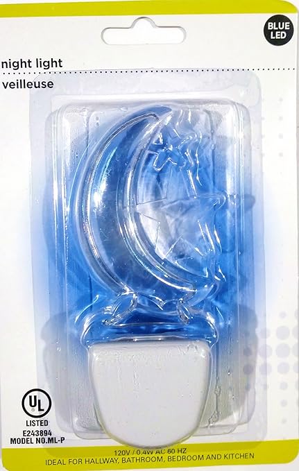 Blue LED Night Light, Various Designs - - Amazon.com