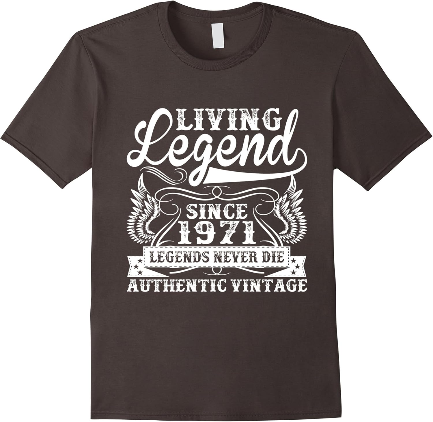 Amazon.com: Living Legend Since 1971 T-shirt: Clothing