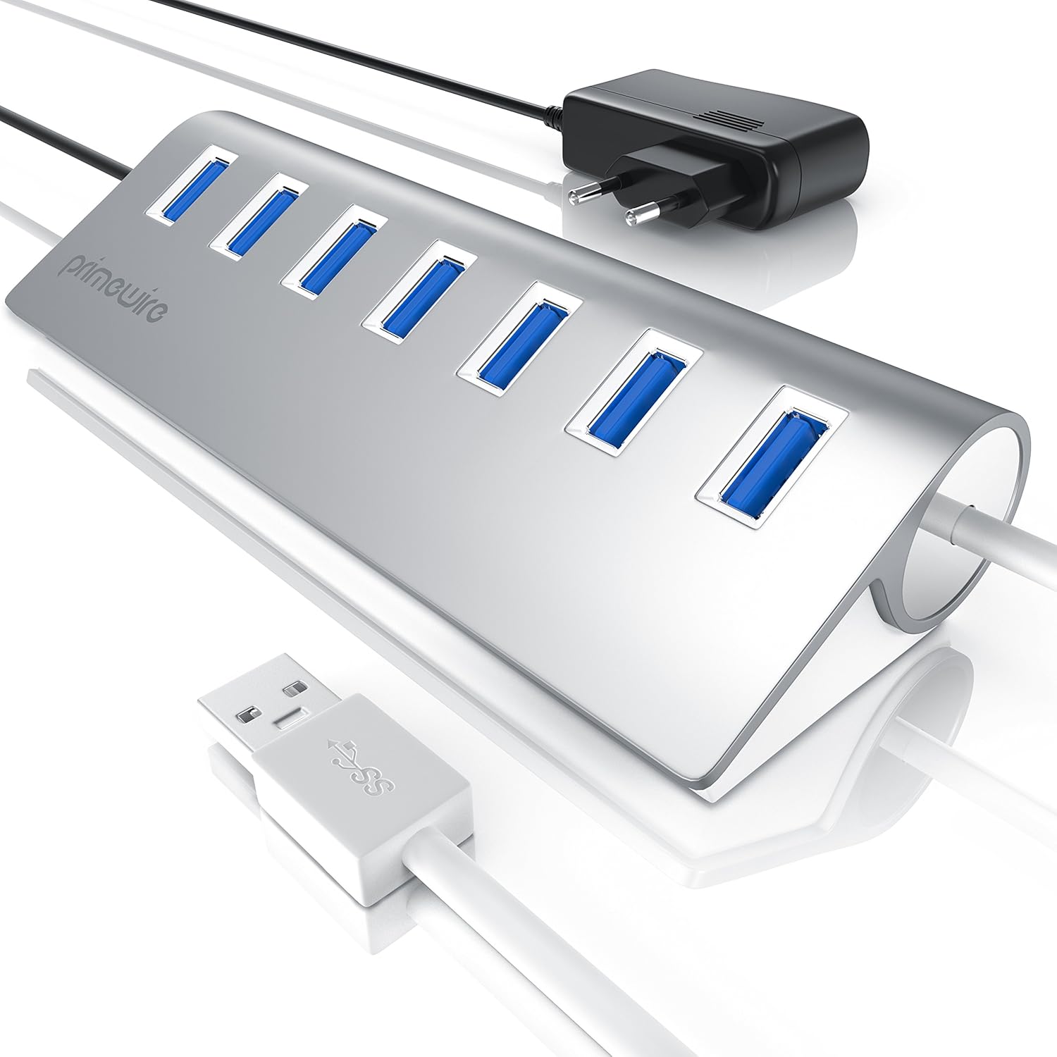 CSL-Computer Primewire - Activo USB 3.0 Hub con 7 Puertos Incl. Fuente ...