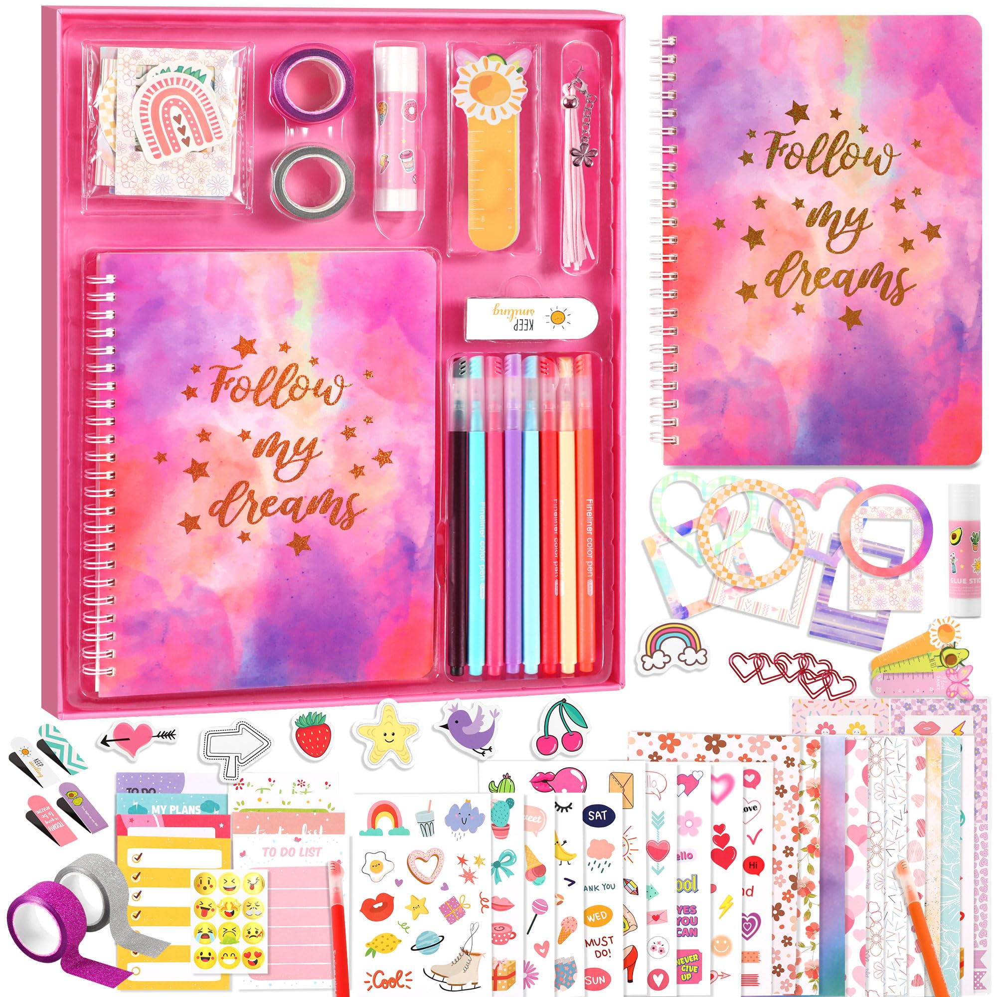 DIY Journal Kit for Girls, 7 8 9 10 Year Old Girl Birthday Easter Gifts ...