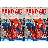 Amazon.com: Band-Aid® Spider-Man Bandages - First Aid Supplies - 20 per ...