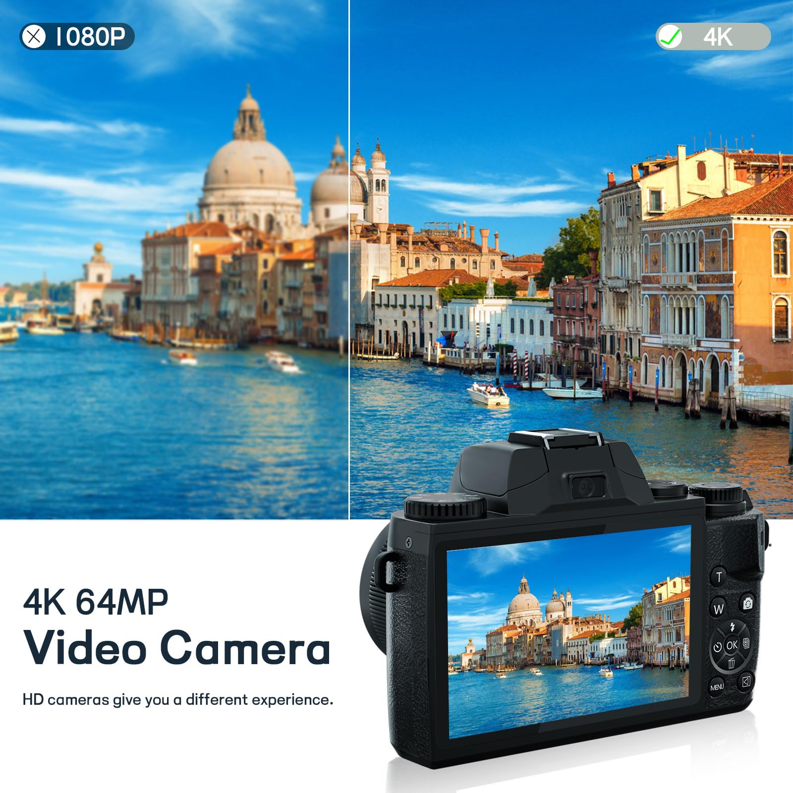 Mua Digital Cameras for Photography, NIKICAM 4K 64MP WiFi Vlogging ...