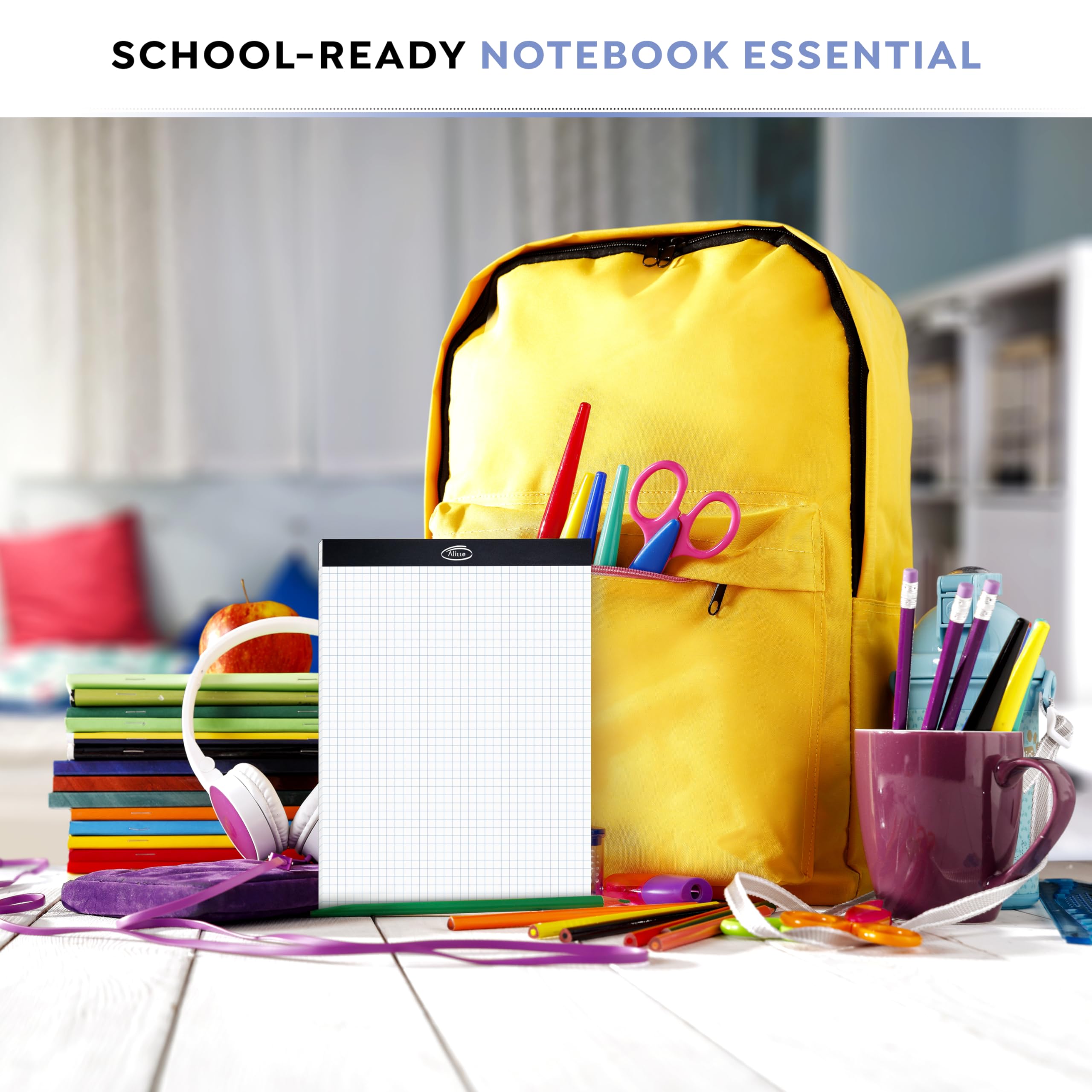 Mua Graph Paper Pad, Pack of 3, White Letter Size - 4x4 Quad Grid Paper ...