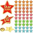Amazon.com: Maysing 50 Pcs Star Student Reward Pins Star Lapel Enamel ...