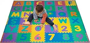 Amazon.com: 96 PC Foam Floor Alphabet & Number Puzzle Mat for Kids ...