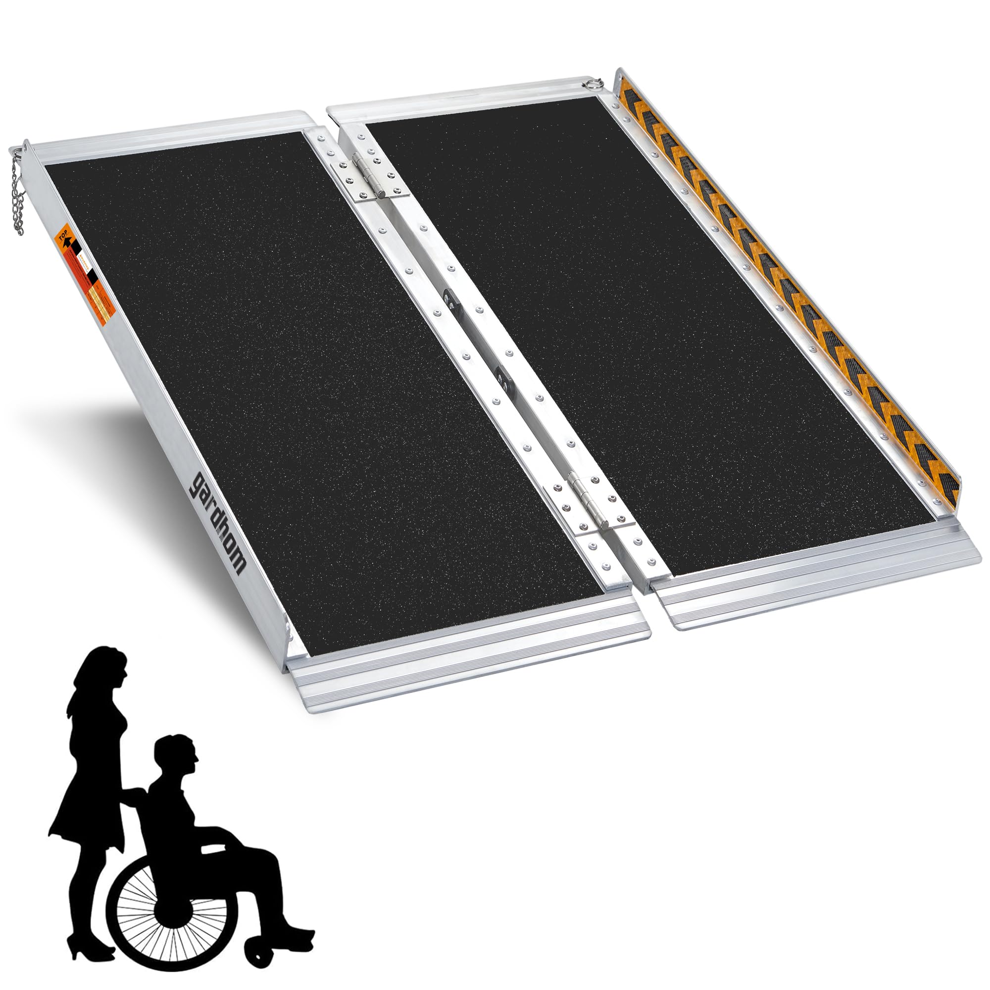 Portable Ramp 3FT, gardhom Foldable 3'L x 31.3" W Wheelchair Ramp ...