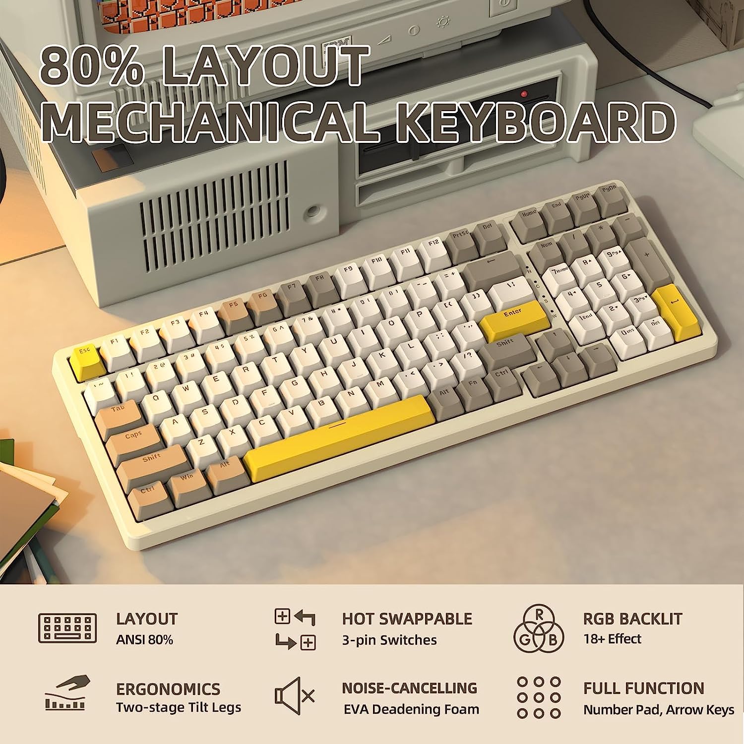 Mua Ajazz Mechanical Gaming Keyboard,Hot Swappable Mechanical Keyboard ...