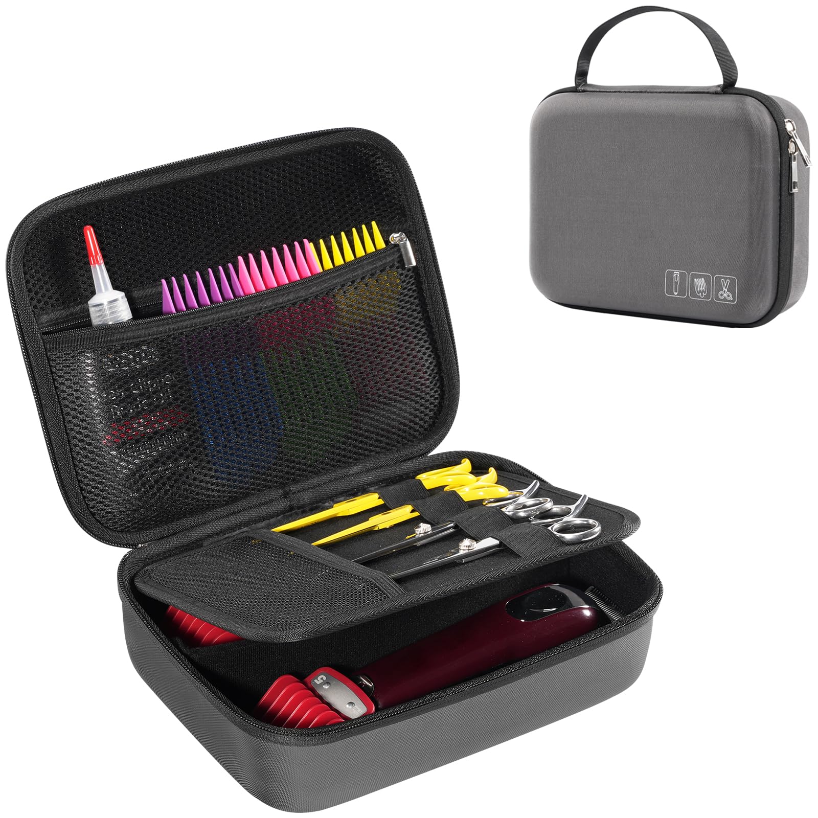 ProCase Hard Hair Clippers Case, Barber Supplies Hair Cutting Tool ...
