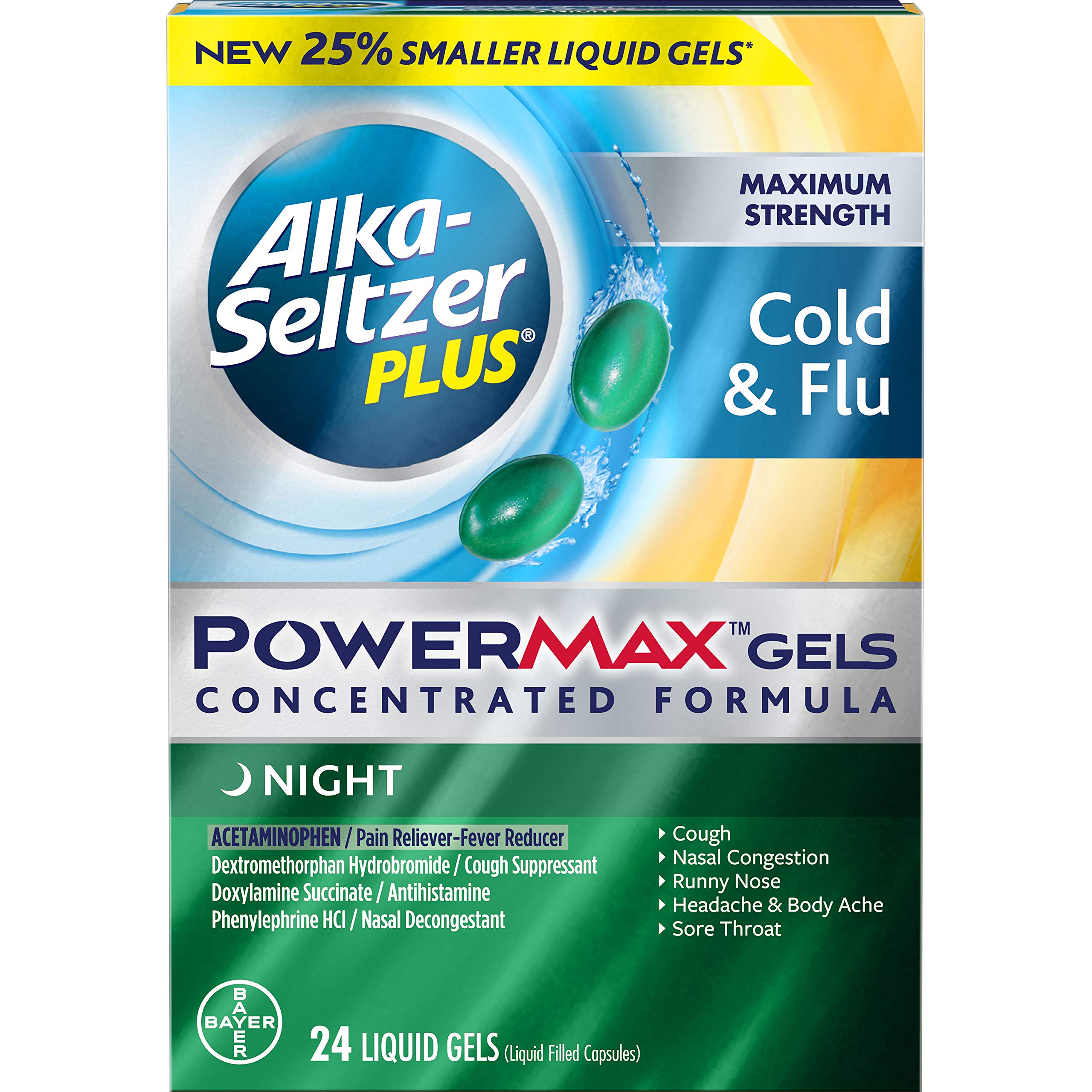 Amazon.com: Alka-seltzer Plus Maximum Strength Cold & Flu Power Max ...