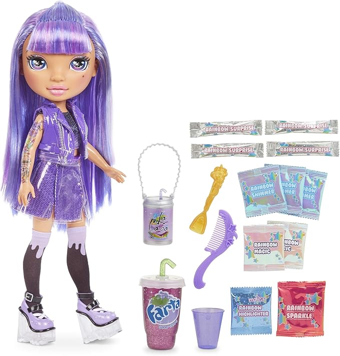 Rainbow High Rainbow Surprise 14 Inch doll – Amethyst Rae Doll with DIY ...