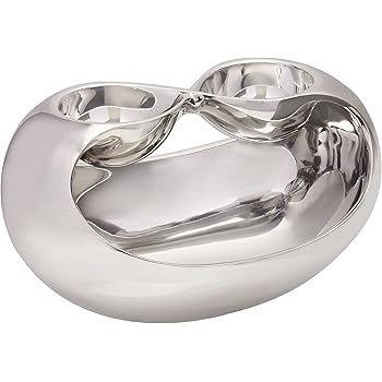 Amazon.com | Nambe Infinity Double Dip Serving Bowl: Chip & Dip Sets
