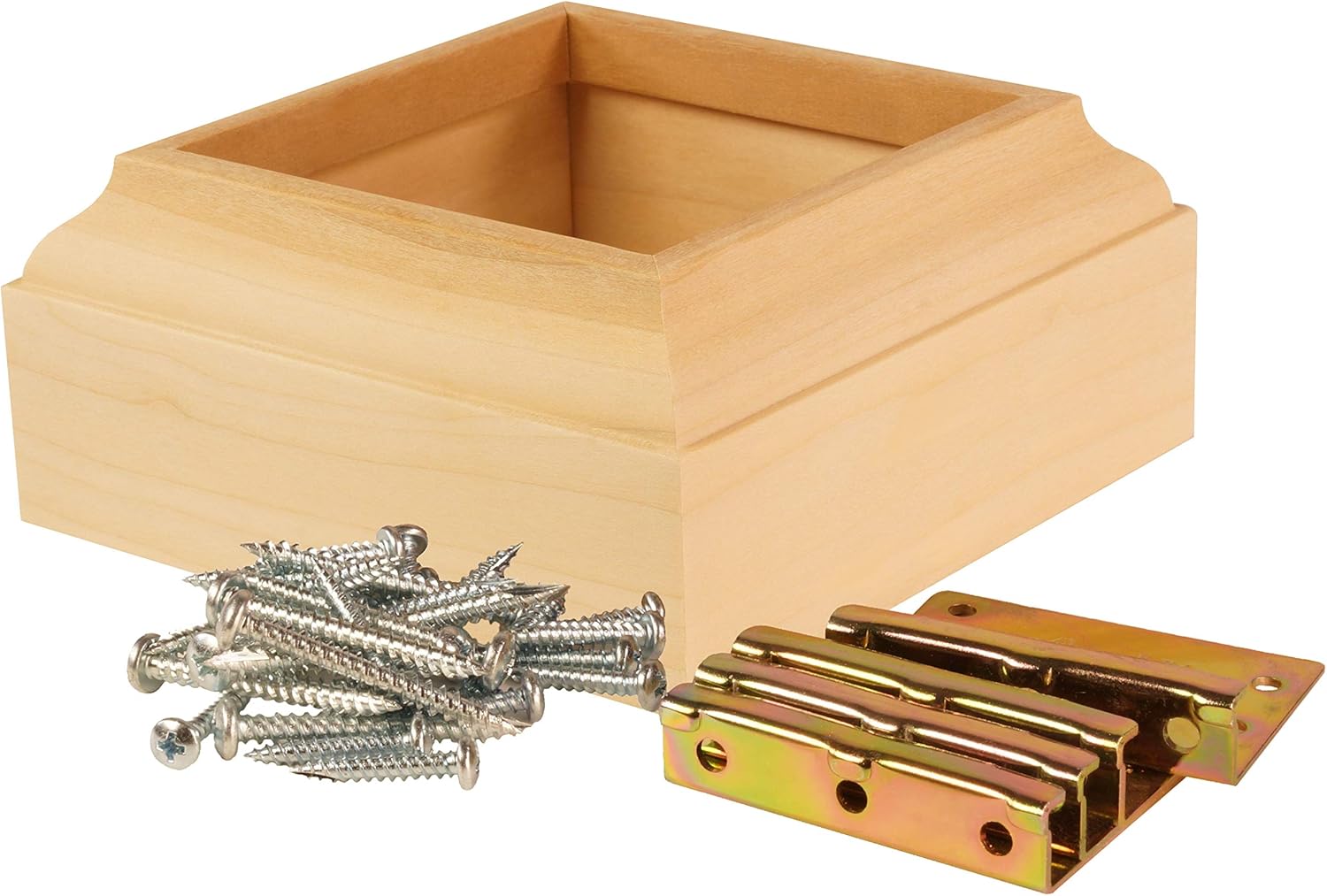 Amazon.com: 4Js Newel Post Fastener, 3 1/2" Poplar Colonial Molding ...