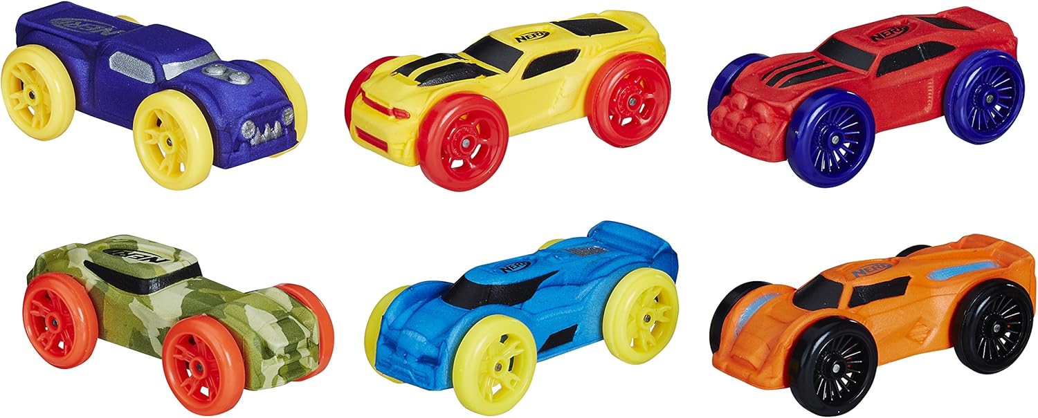 NERF E1268EL2 Nitro Foam Car 6-Pack (Pack 3): Amazon.co.uk: Toys & Games