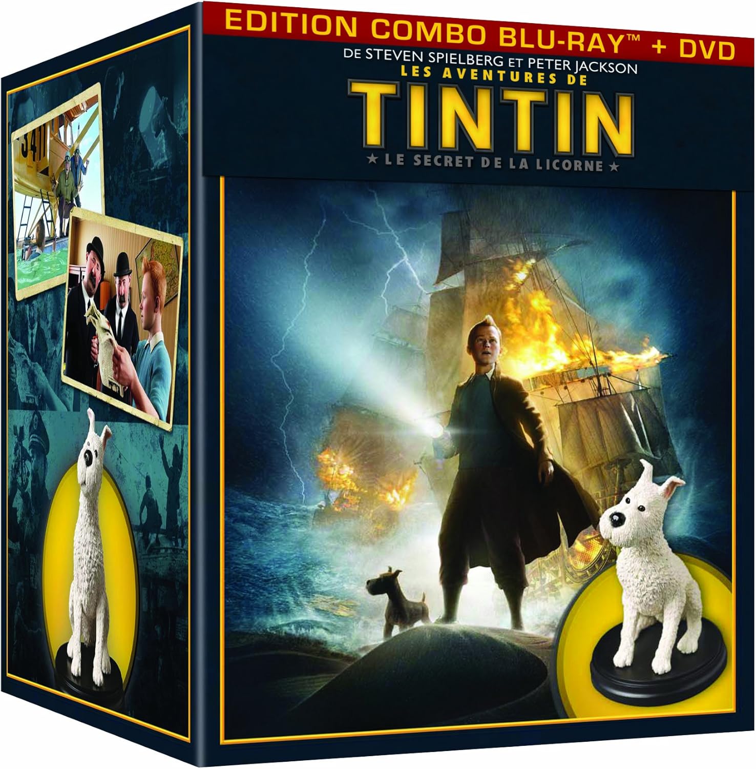 Tintin - collectors box set Blu-ray + DVD + statue French Import ...