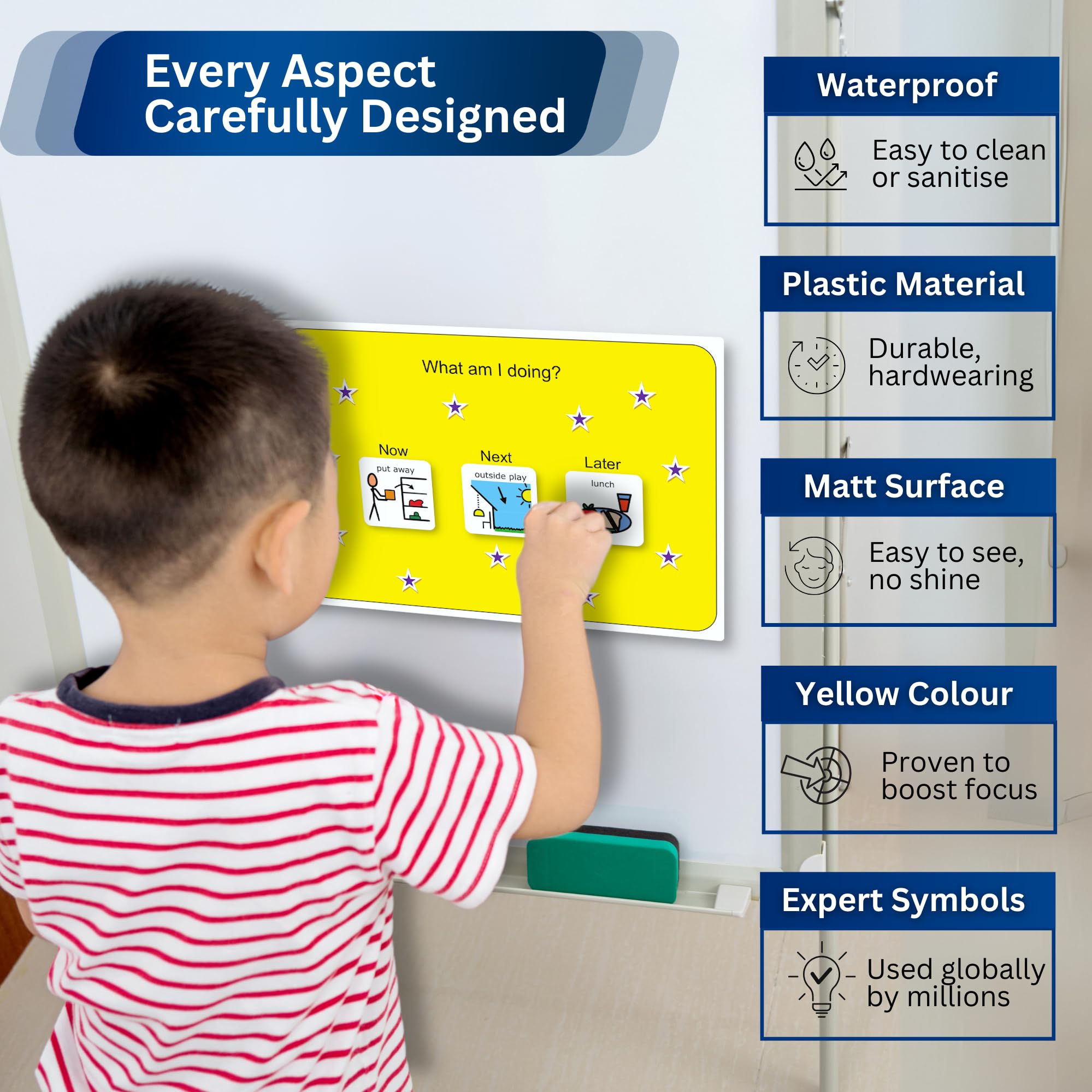 Mua First Then Visual Schedule for Kids –Premium Durable Plastic –32 ...