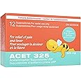 ACET Suppositoire pour la fièvre et la douleur 325 mg - Suppositoires ...