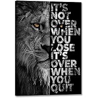 Amazon.com: Framed Lion Posters Picture Affirmation Wall Decor Gym ...