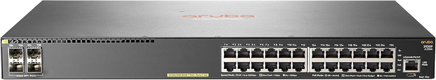 Amazon.com: Aruba 2930F 24G POE+ 4SFP+: Computers & Accessories