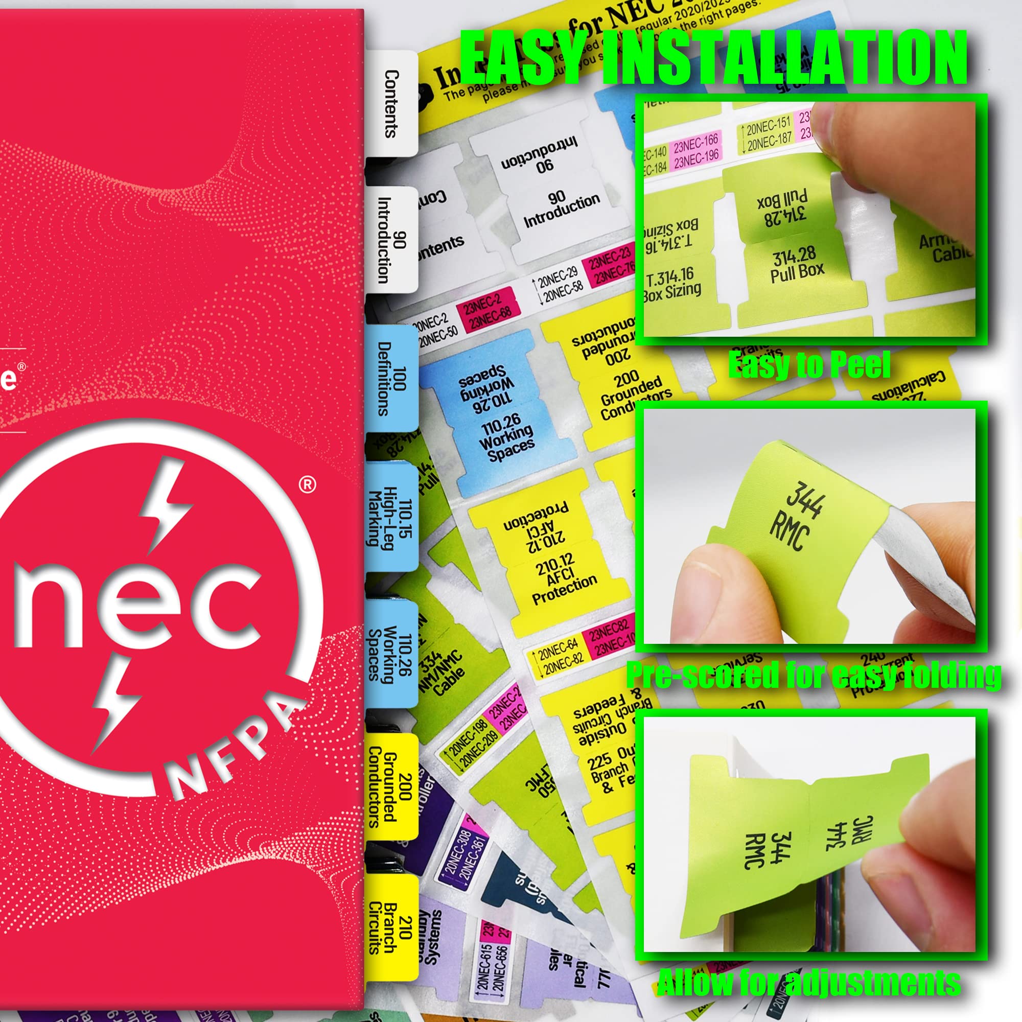 Mua 2020/2023 National Electrical Code (NEC) Self-AdhesiveTabs, Color ...