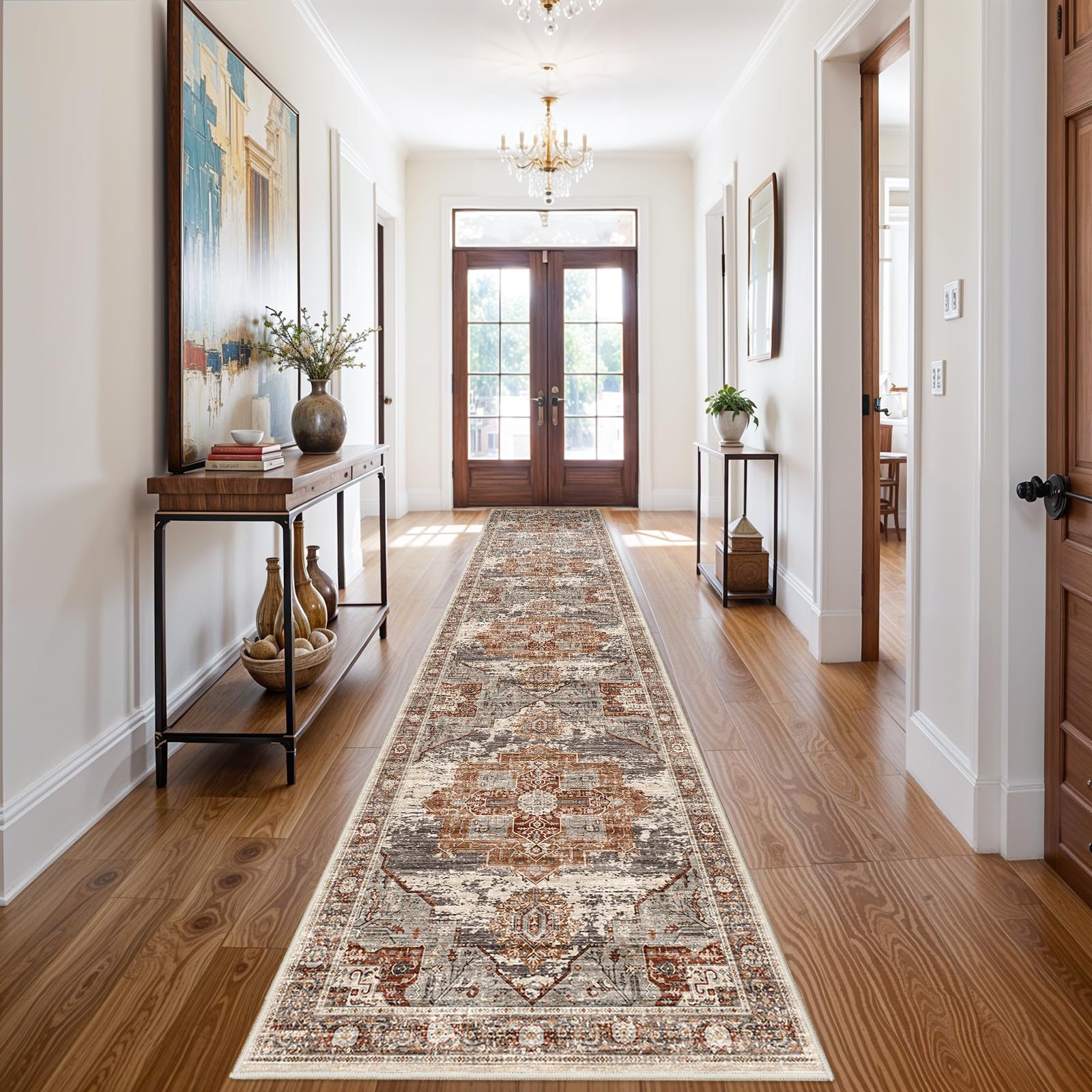 RUUGME Washable 3X14 Runner Rugs - Large Boho Rugs for Living Room ...