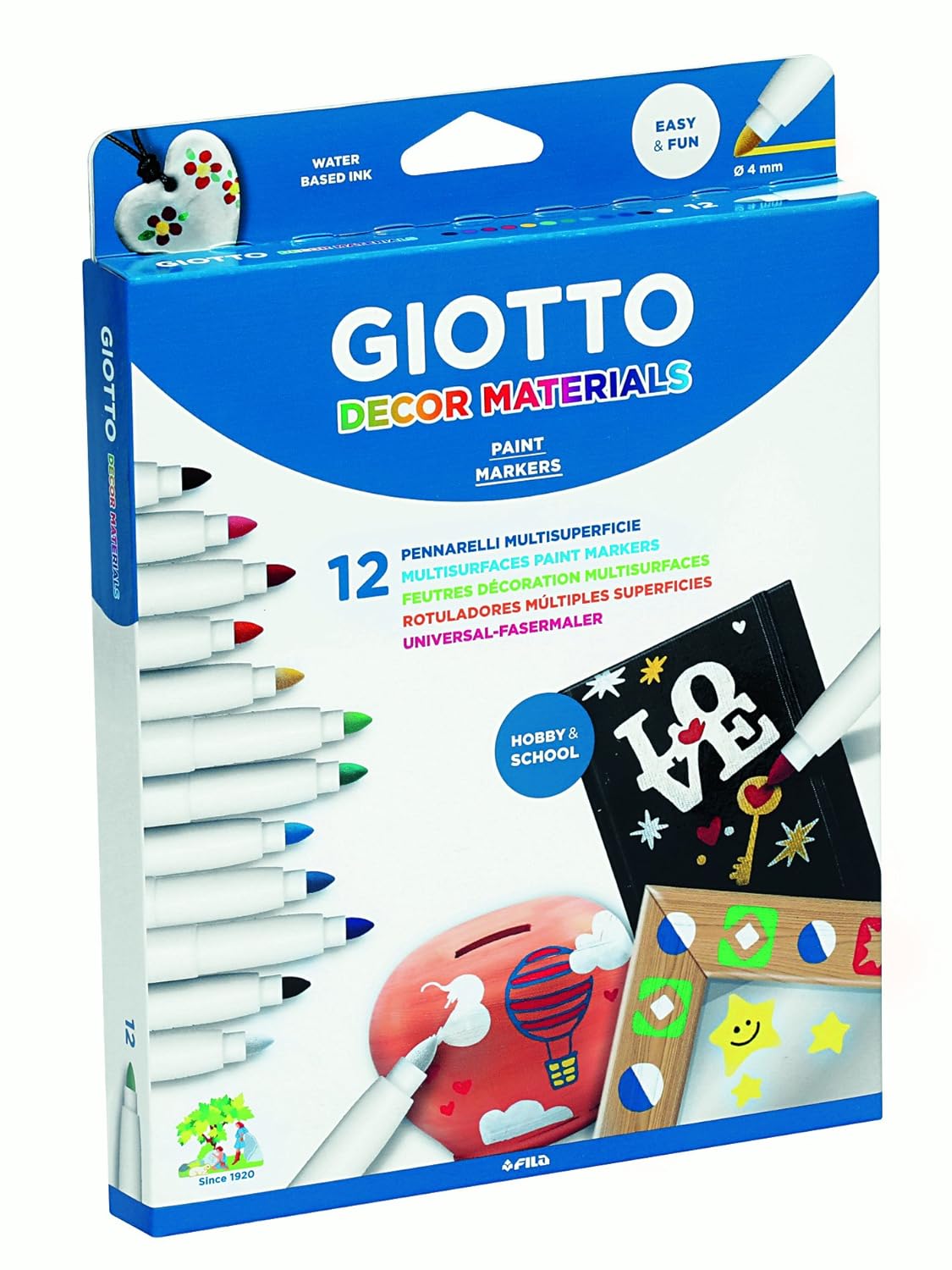 GIOTTO Decor Materials 12 Box: Amazon.co.uk: Office Products