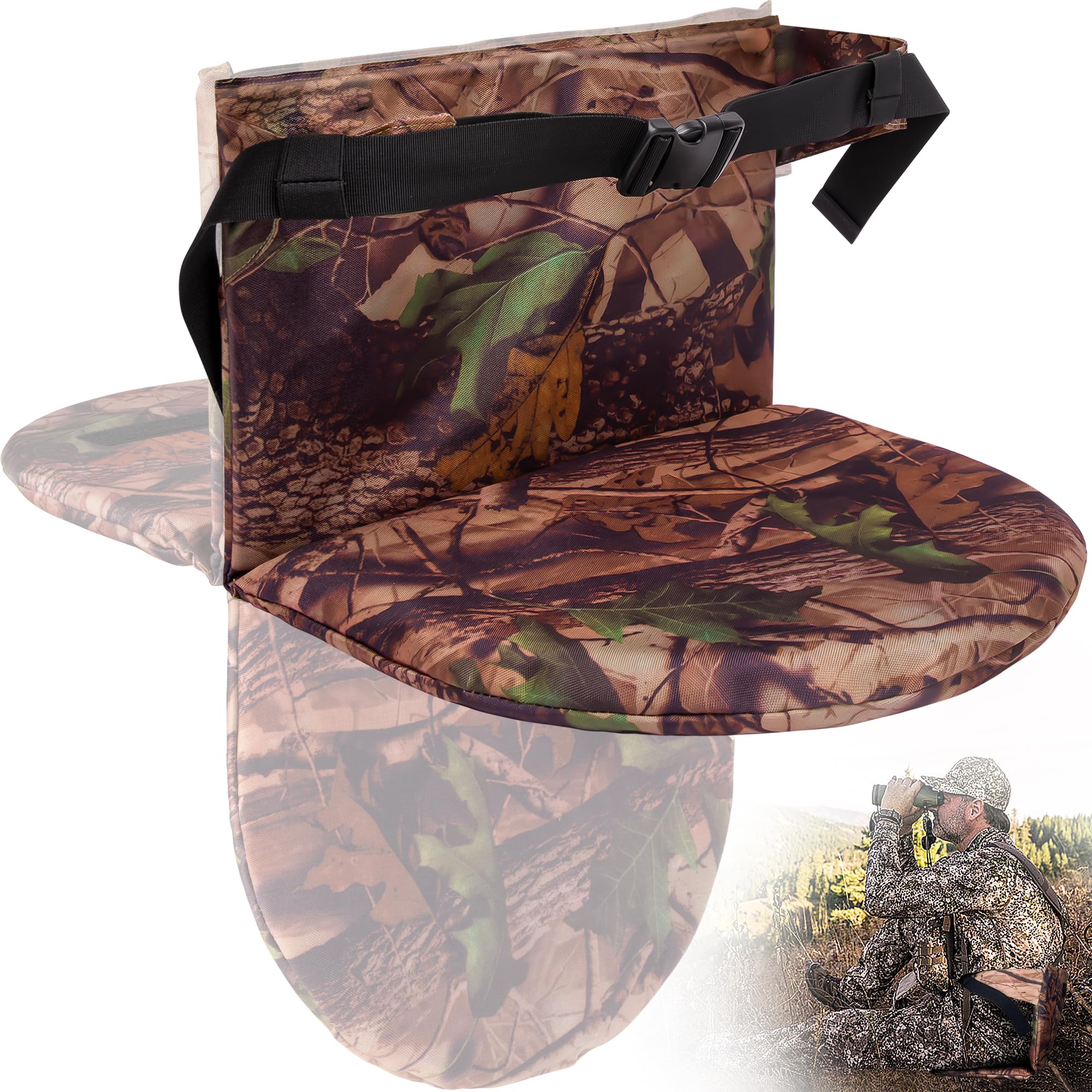 RunNico Portable Hunting Seat Cushion, 24''x13''x1.4'' Foldable Seat ...