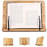 H&S® BamBoo Reading Rest Cookbook Cook Recipe Kitchen Book Holder Stand ...