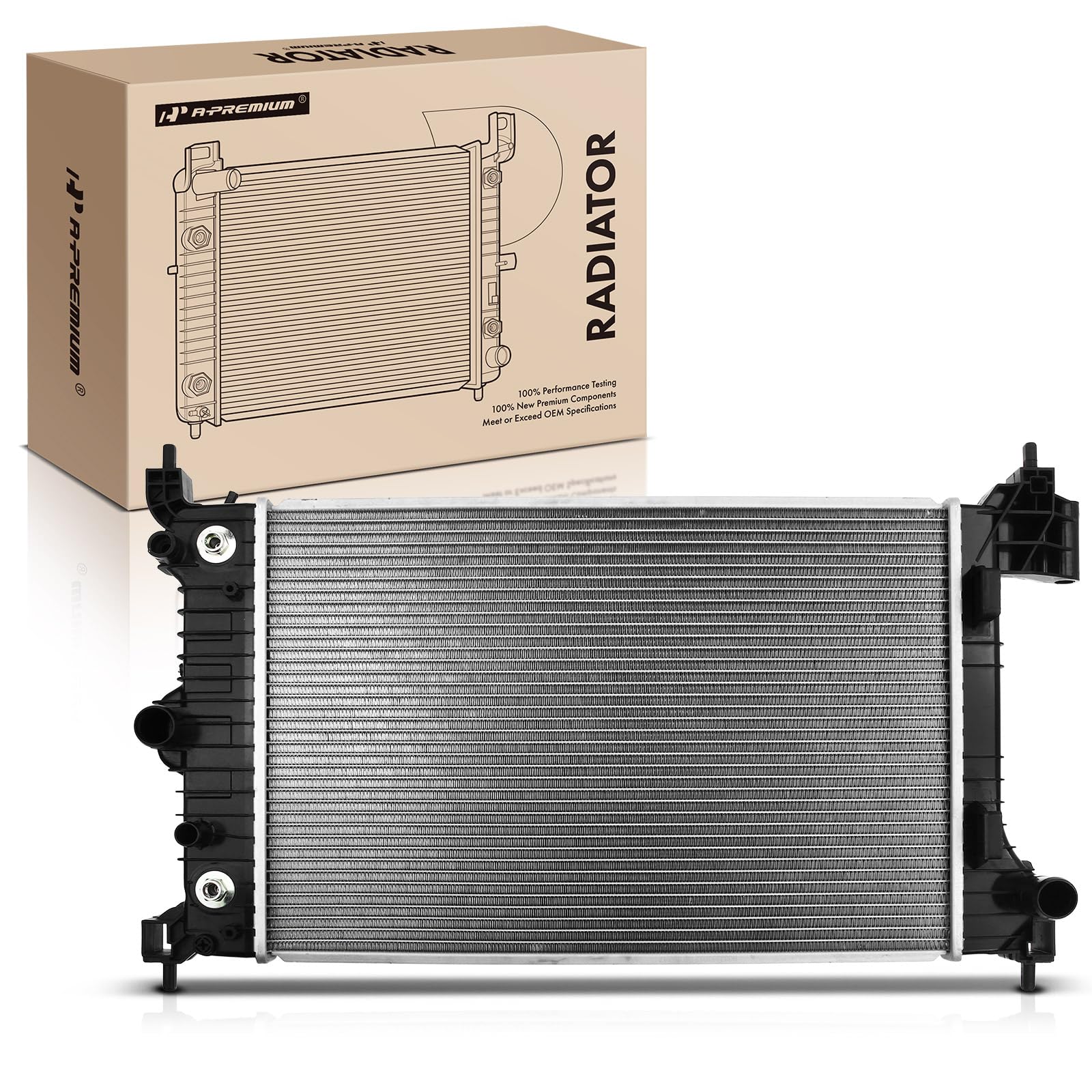A-Premium Engine Coolant Radiator with Transmission Oil Cooler ...