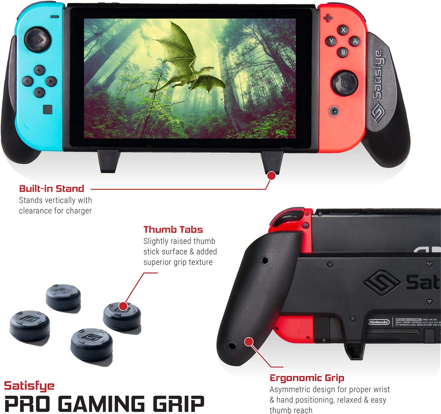 Comfortable & Ergonomic Switch Grip – NSGadget