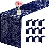 Amazon.com: Sugargirl 10 Packs 12 x 72 inches Sequin Table Runner, Glitter Champagne Table ...