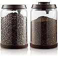 Amazon.com: Tourdeus Glass Coffee Container - 900ml x 2 Pop Top Coffee ...