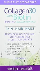 Webber Naturals Collagen30 With Biotin Tablets, 120 Count: Amazon.ca ...