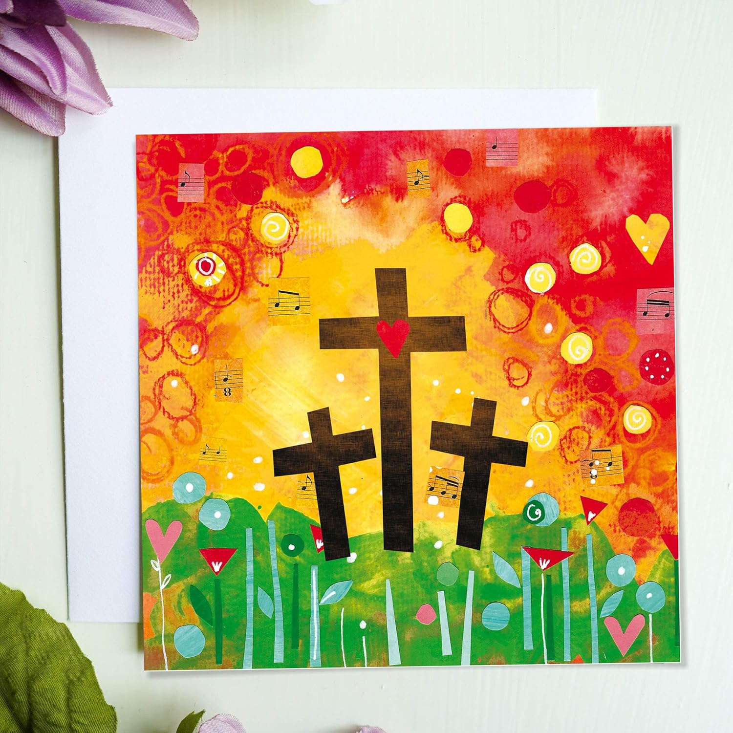Religious Easter Cards – Three Crosses, Pack of 5, with Bible Verse ...
