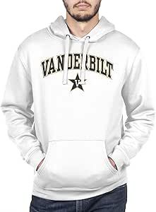 NCAA Vanderbilt Commodores Men's Hoodie Sweatshirt White Arch, White ...