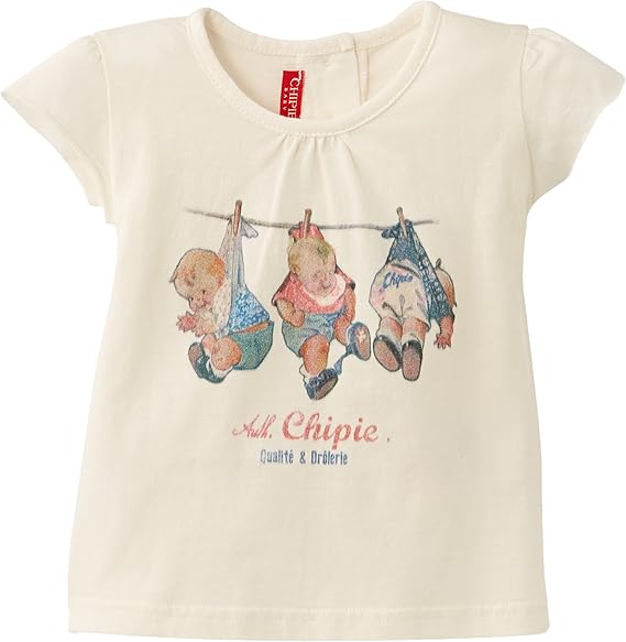 Chipie Tee Shirt, Ecru, FR (Taille Fabricant : 6 Mois) Bébé Fille ...