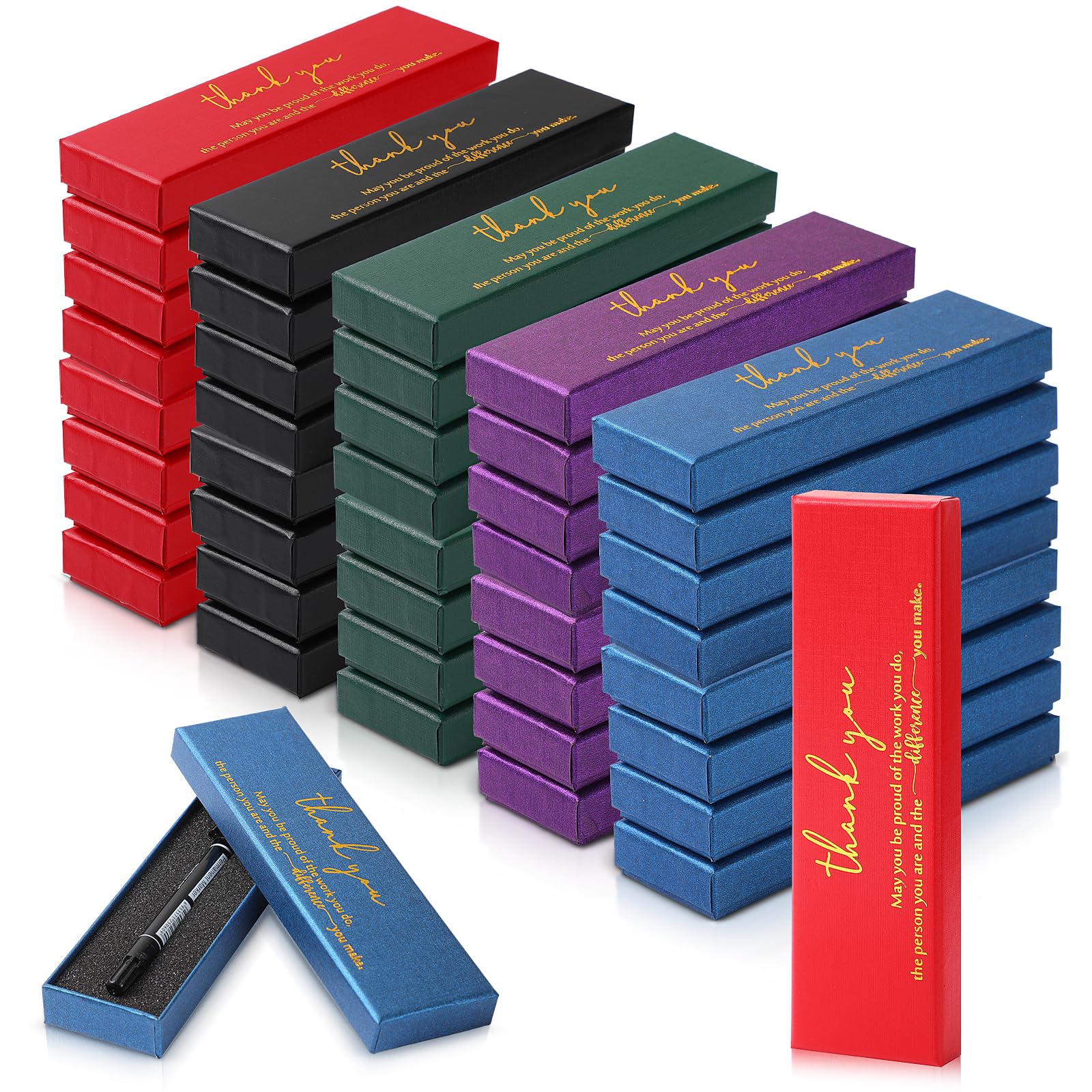 Mua 24 Pcs Inspirational Pen Boxes Thank You Pen Boxes for Ballpoints ...