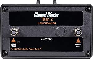 Channel Master CM-7778 Titan Medium-Gain Mast Mounted Preamplifier for ...