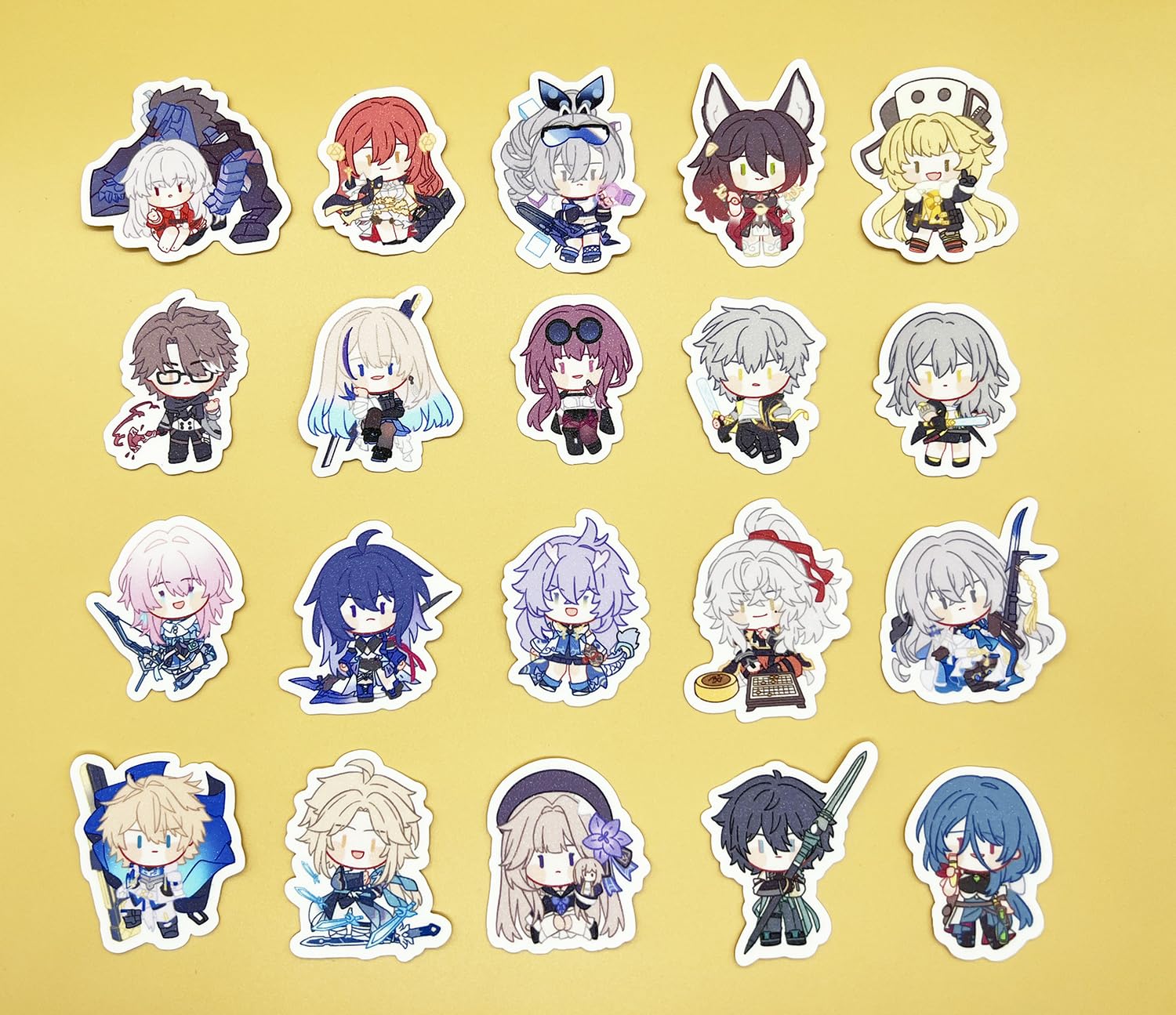 Mua Honkai: Star Rail Cute Chibi Reusable Vinyl Stickers (20 PCS) trên ...
