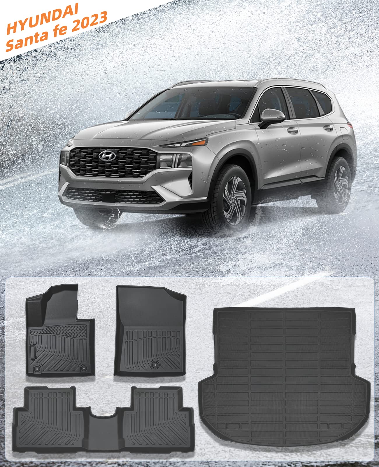 Floor Mats For Hyundai Santa Fe 2023
