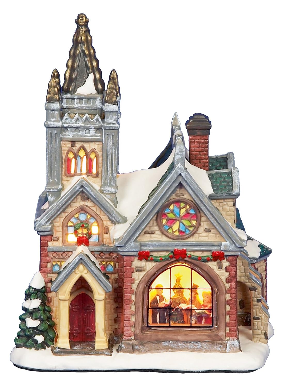 20cm Ceramic Light Up Church: Amazon.co.uk: Kitchen & Home